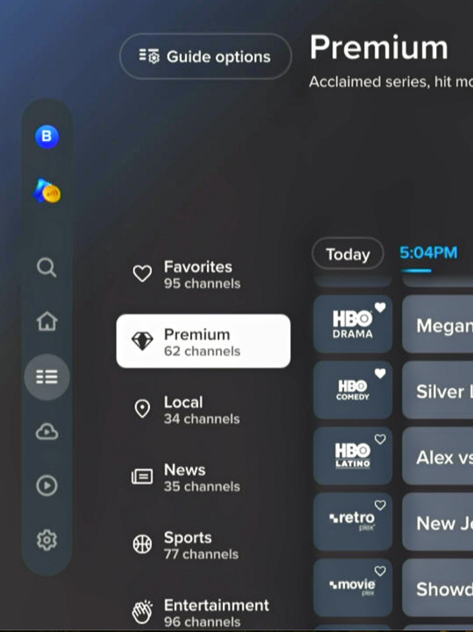 Using the Guide | Sling TV Help
